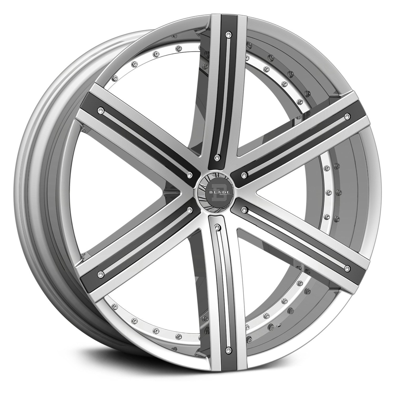 BLADE® BRVT-454 SARGON Wheels - Chrome with Gloss Black Inserts Rims ...