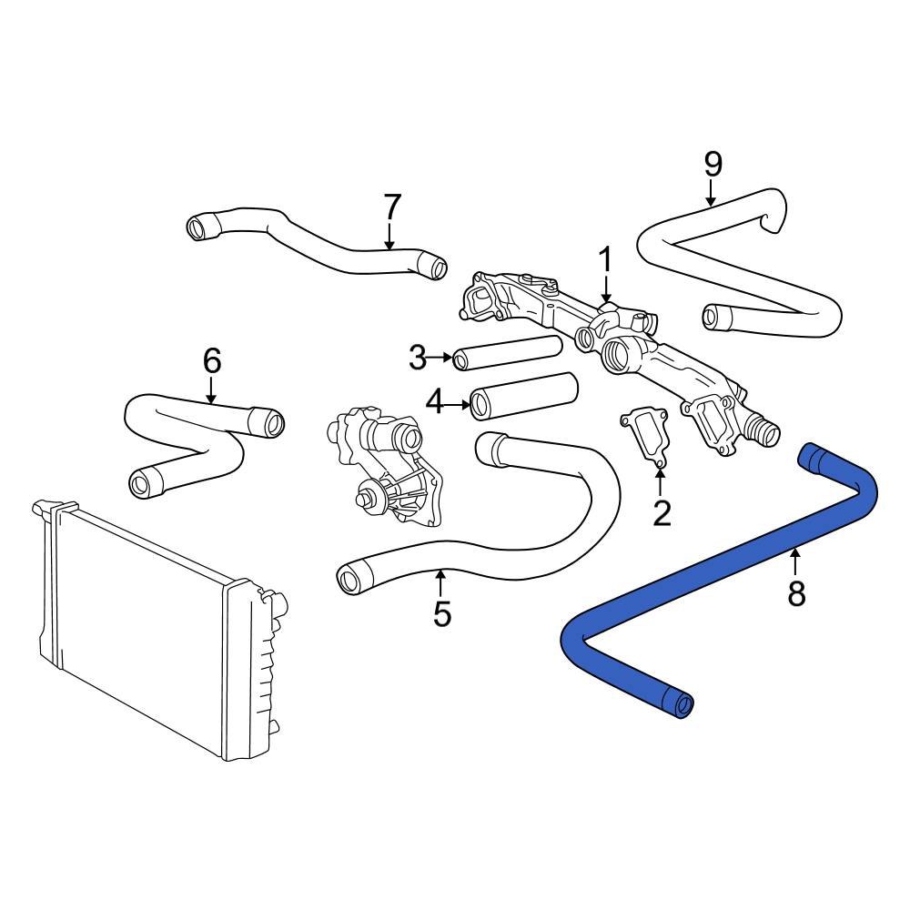 BMW OE 64218391005 - Engine Coolant Bypass Pipe