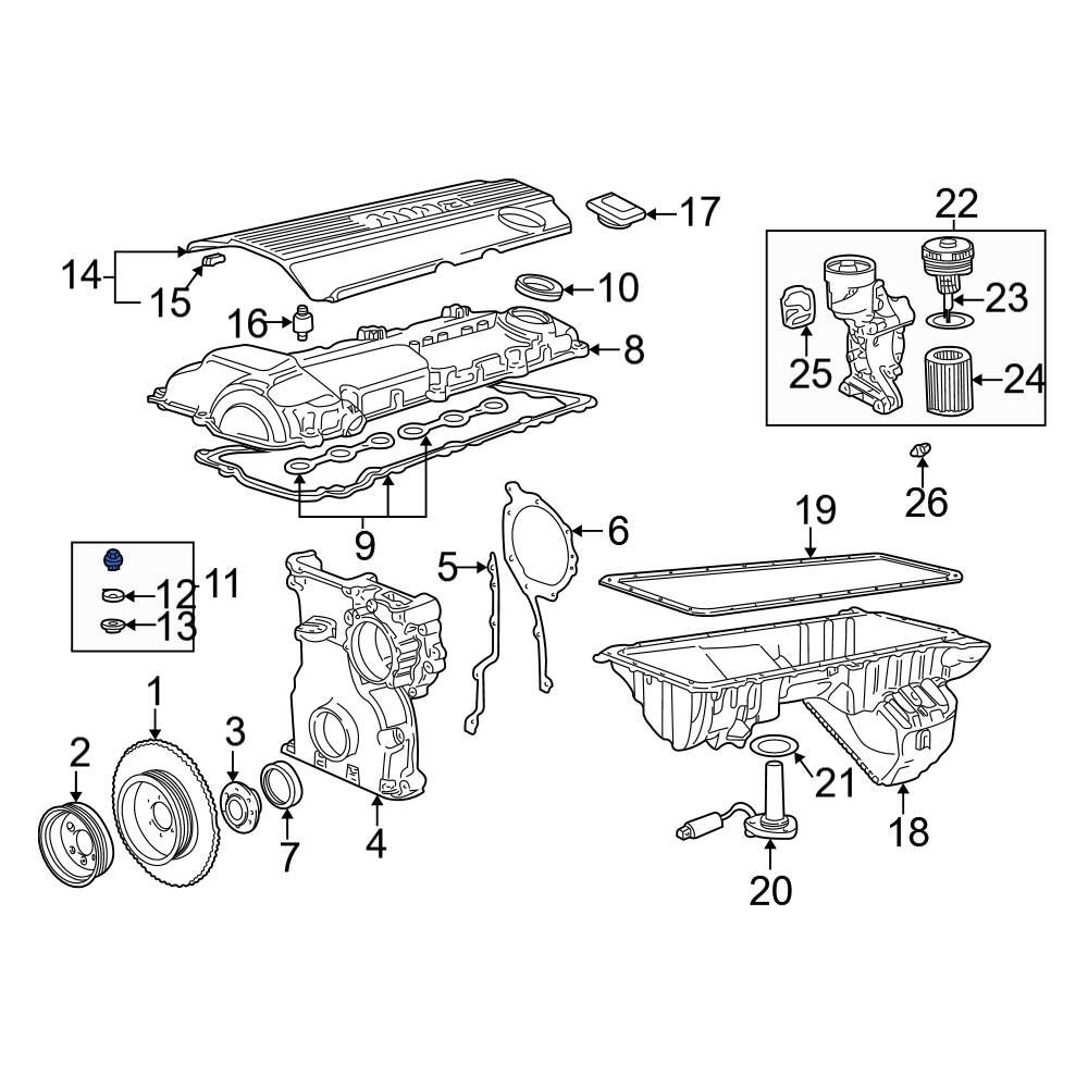 BMW OE 11121738607 - Engine Valve Cover Nut