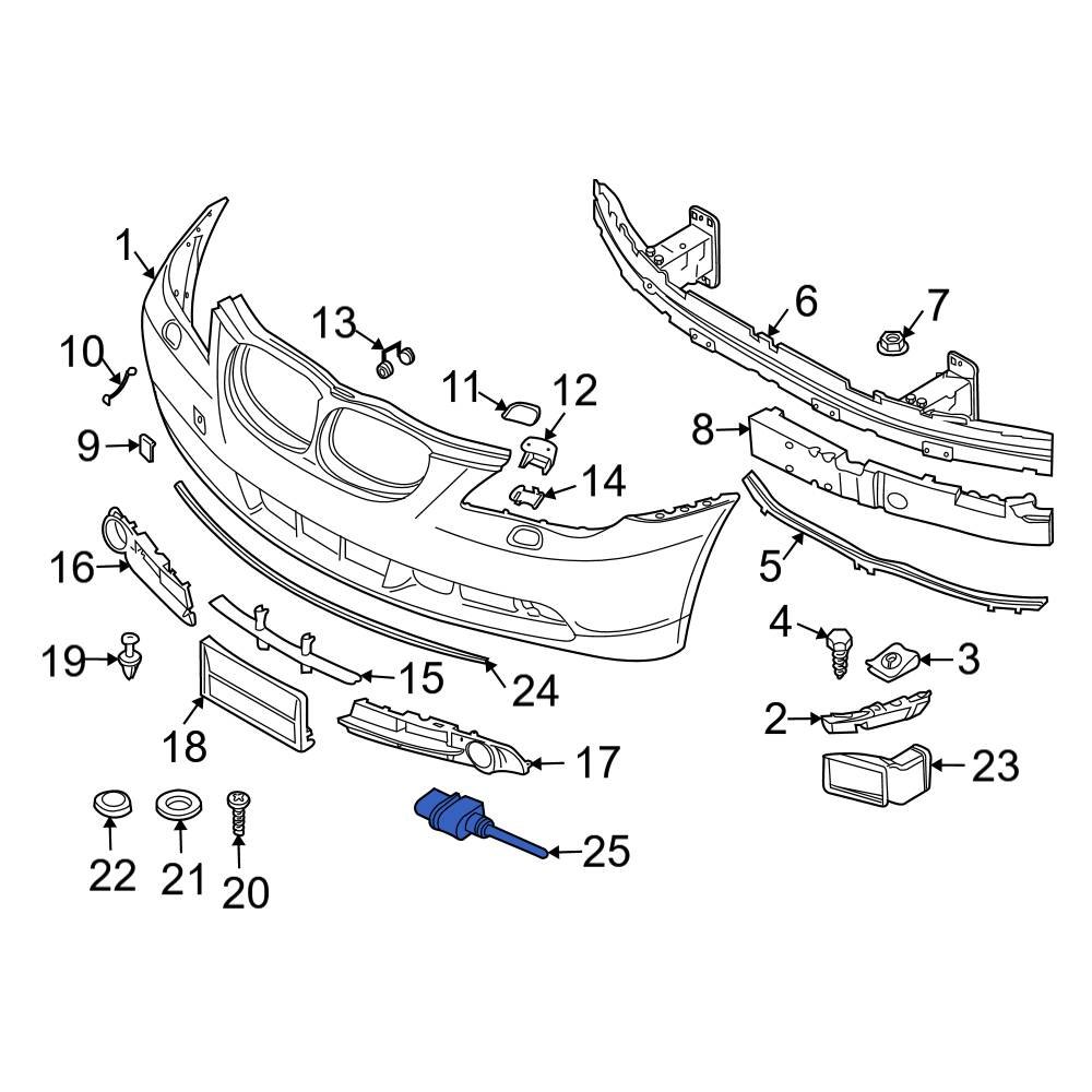 BMW OE 65816936953 - Ambient Air Temperature Sensor