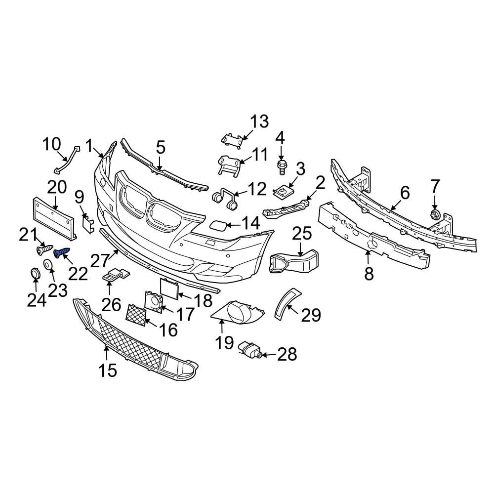 BMW OE 07146986938 - Bumper Cover Screw