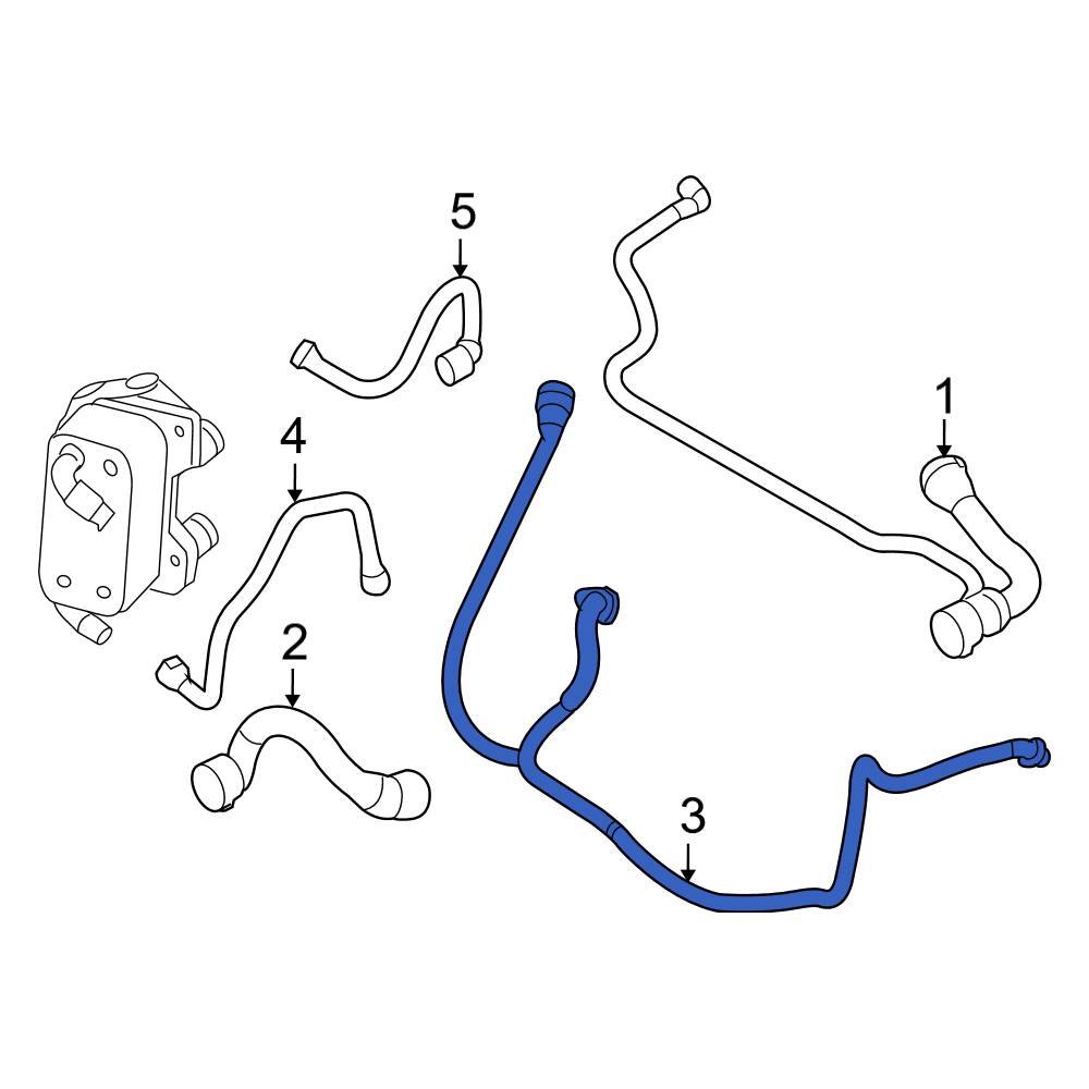 BMW OE 17127560968 - Upper Radiator Coolant Hose