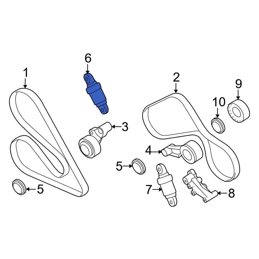 BMW OE 11287839133 - Accessory Drive Belt Tensioner Assembly