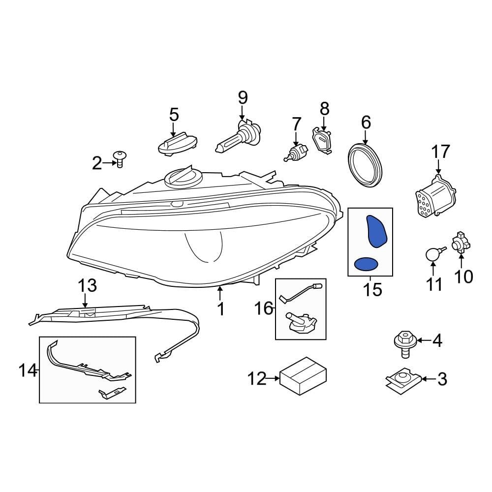 BMW OE 63117268653 - Parking Light Lens Gasket