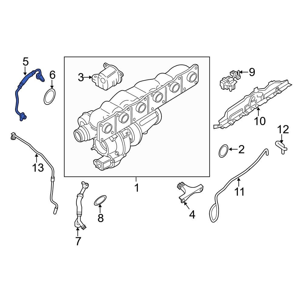 BMW OE 11427585402 - Turbocharger Oil Line