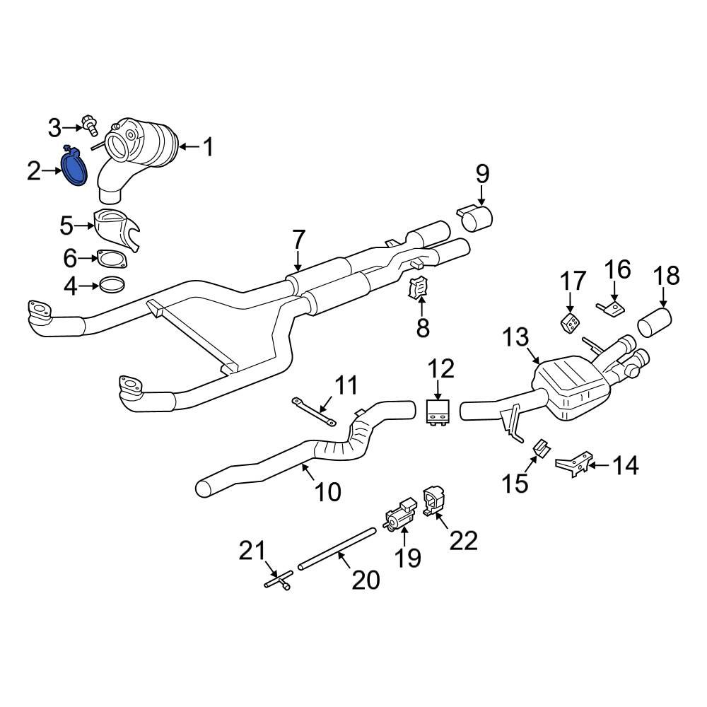 BMW OE 11658585233 - Catalytic Converter Clamp