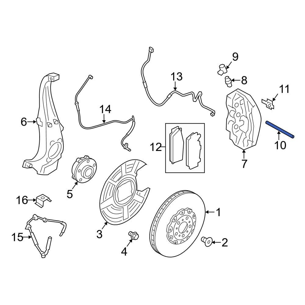 BMW OE 34116768190 - Rear Disc Brake Caliper Anchor Plate Bolt