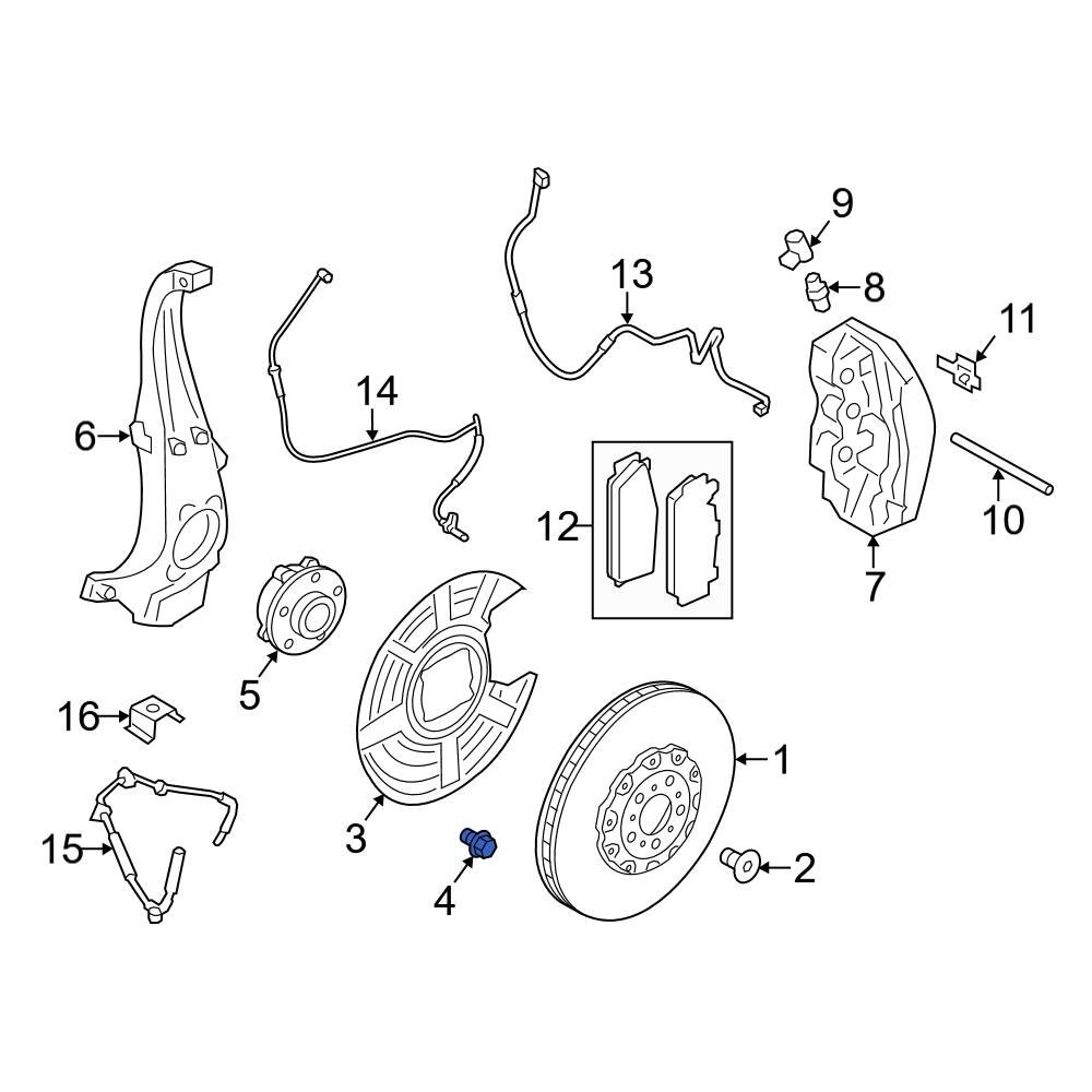 BMW OE 34116868785 - Brake Dust Shield Bolt