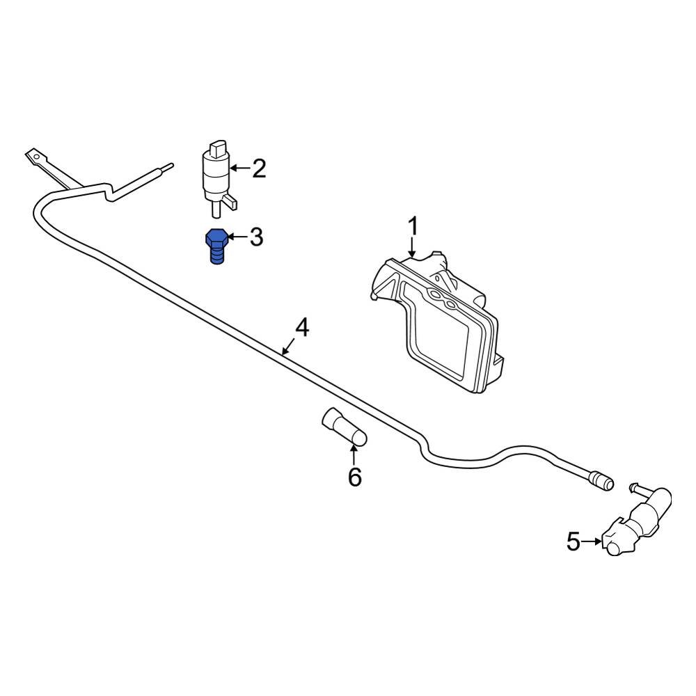 BMW OE 61678374382 - Front Windshield Washer Pump Strainer