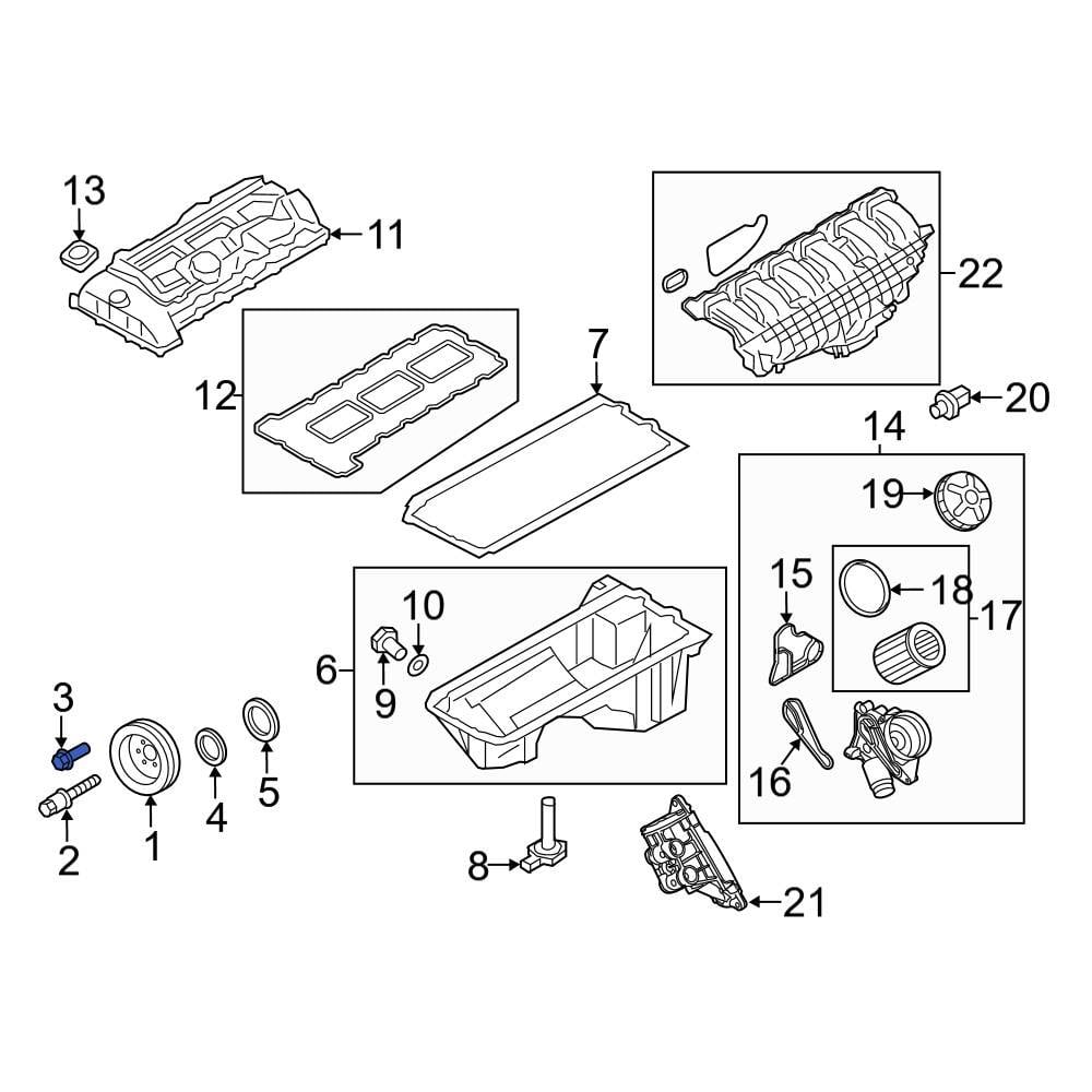 BMW OE 11237564511 - Engine Harmonic Balancer Bolt