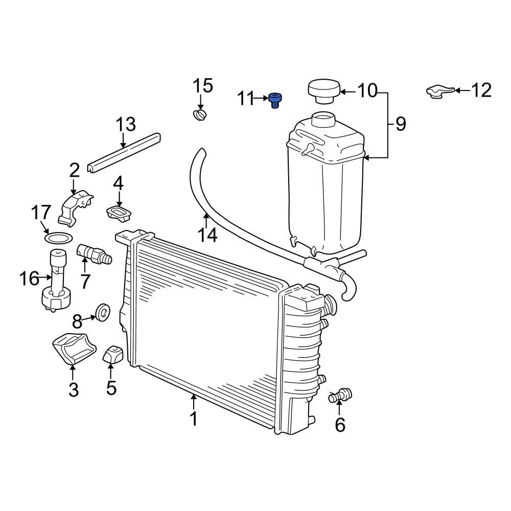 BMW OE 17111712788 - Engine Coolant Bleeder Screw