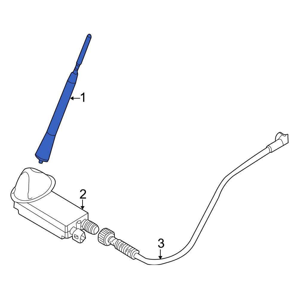 BMW OE 65218375160 - Radio Antenna Mast