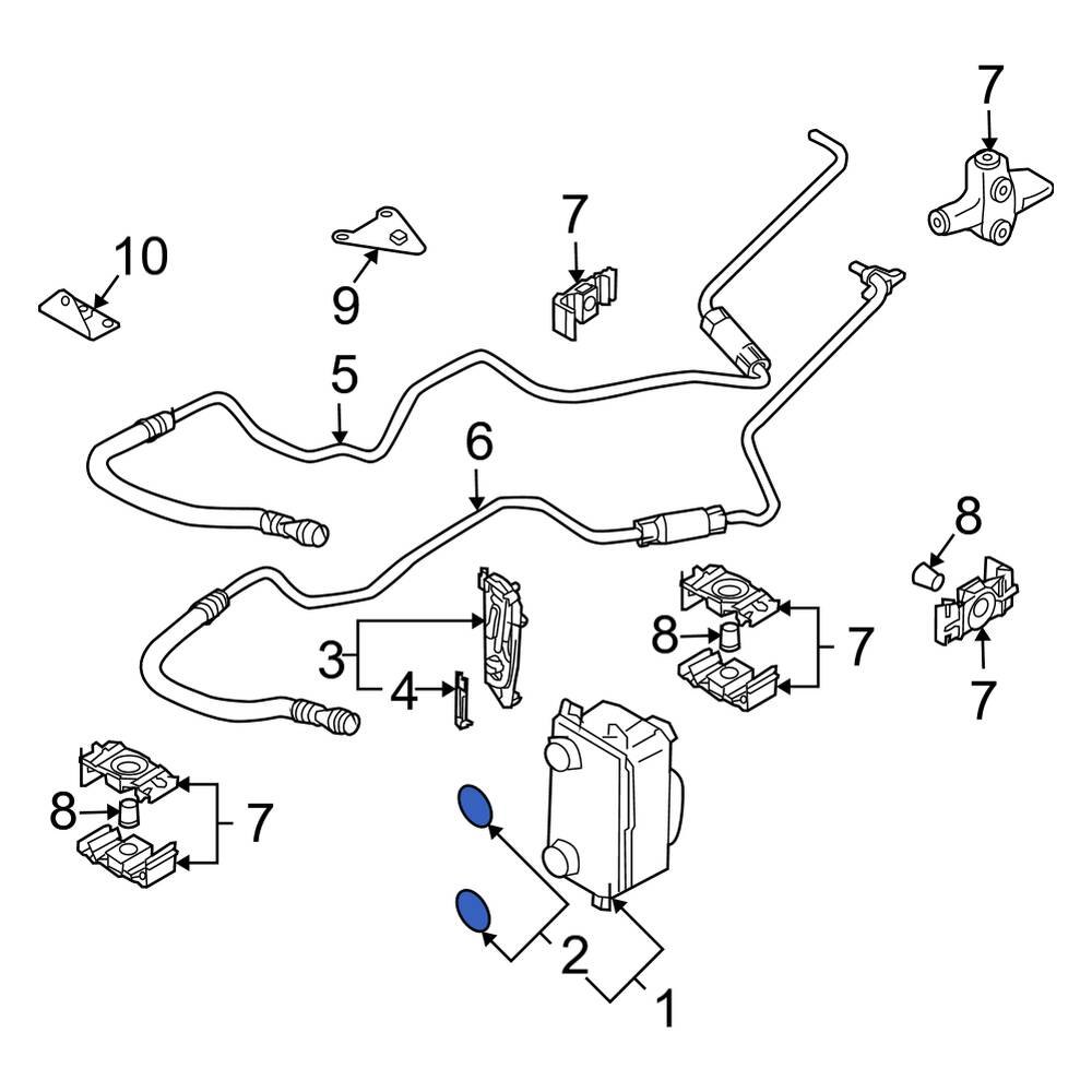BMW OE 17101439140 - Automatic Transmission Oil Cooler O-Ring