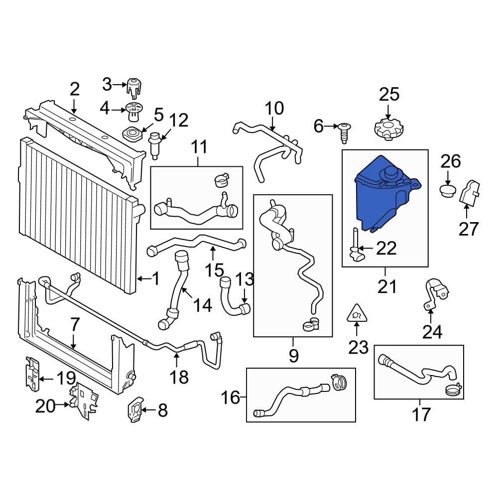 BMW OE 17137601948 - Engine Coolant Reservoir