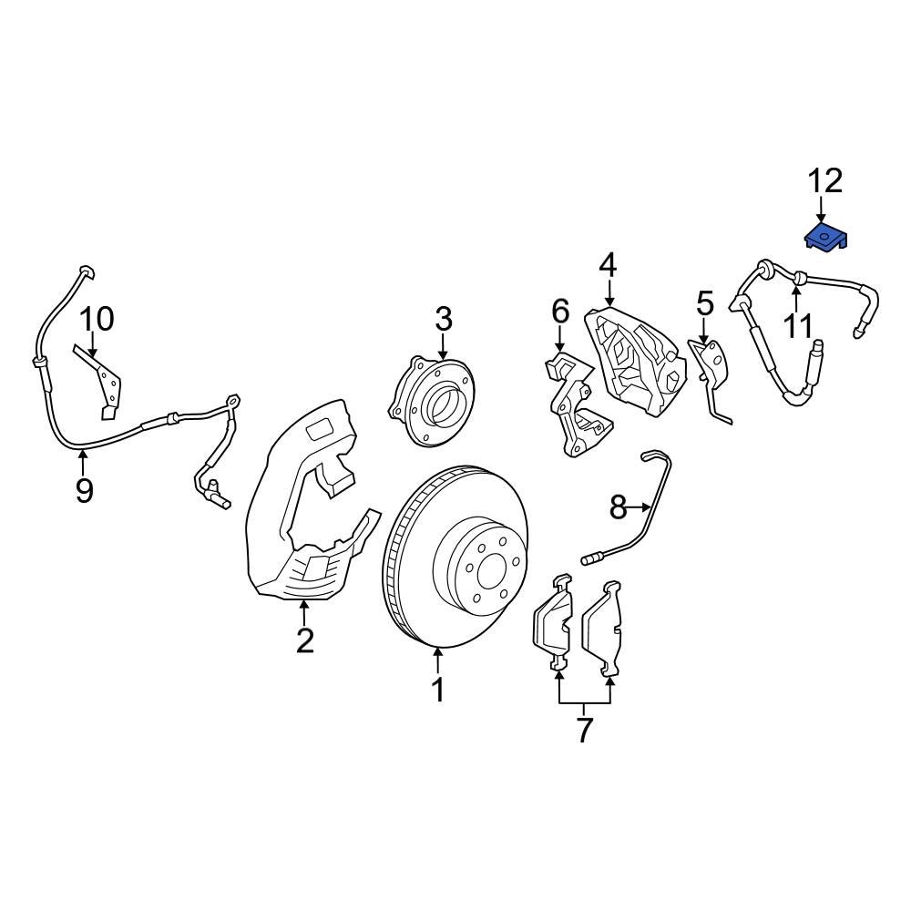 BMW OE 34341163565 - Brake Hydraulic Hose Lock Clip