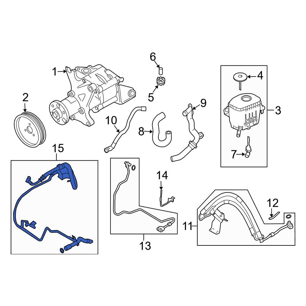 BMW OE 32416778533 - Front Power Steering Return Hose