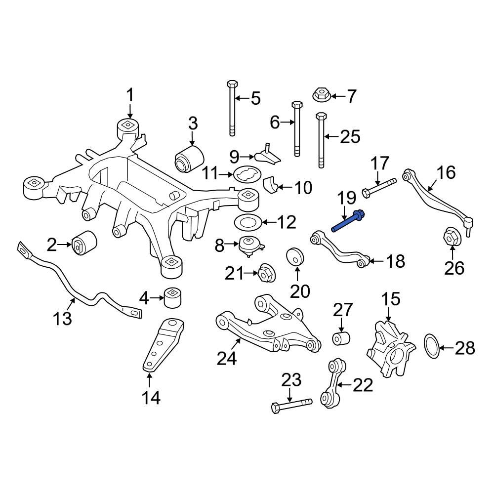 BMW OE 07119906489 - Rear Alignment Camber Adjusting Eccentric Bolt