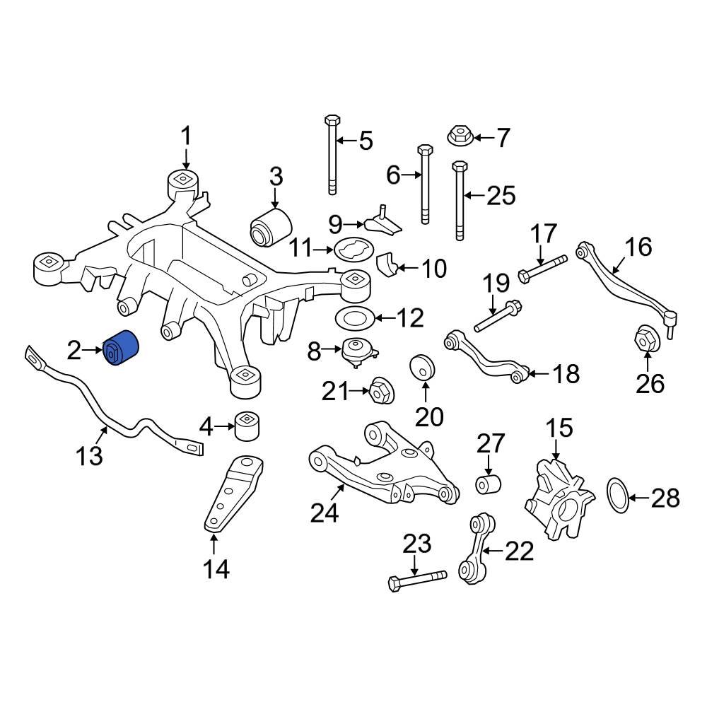 BMW OE 33316792873 - Rear Differential Mount
