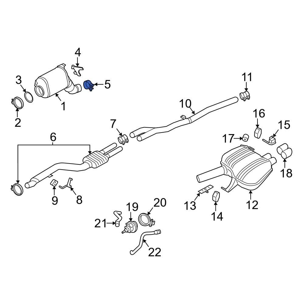 BMW OE 11658585233 - Catalytic Converter Clamp