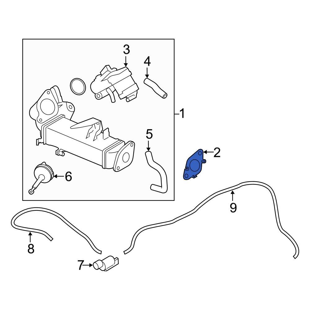 BMW OE 11618571005 - Exhaust Gas Recirculation (EGR) Cooler Gasket
