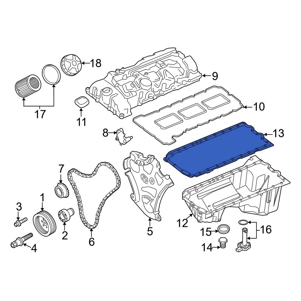 BMW OE 11137600482 - Engine Oil Pan Gasket