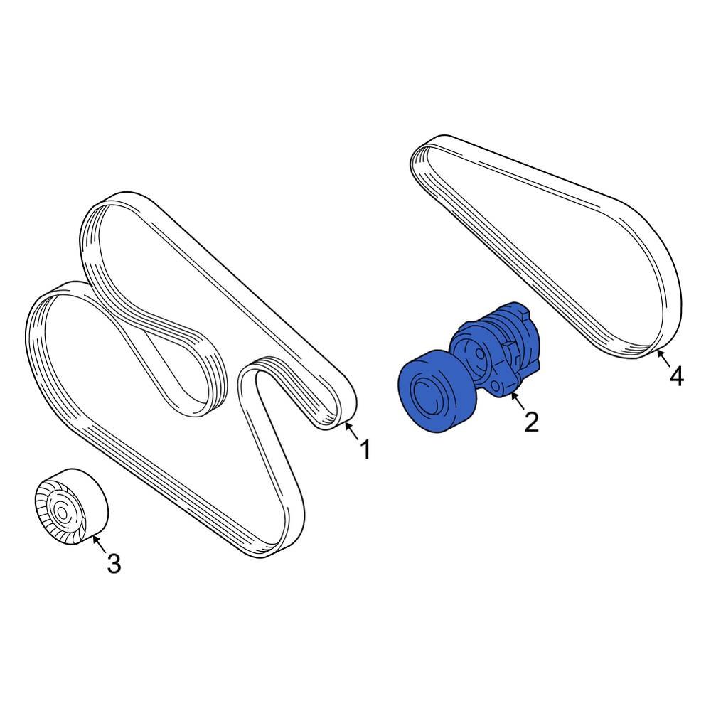 BMW OE 11287549873 - Accessory Drive Belt Tensioner Assembly