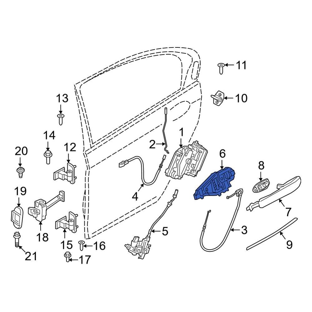 BMW OE 51217377242 - Front Right Exterior Door Handle Base
