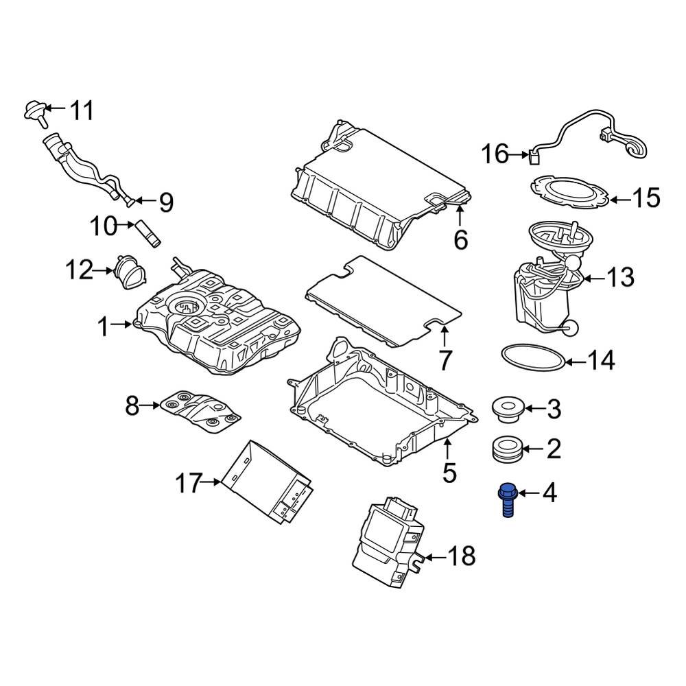 BMW OE 07119903813 - Fuel Tank Bolt
