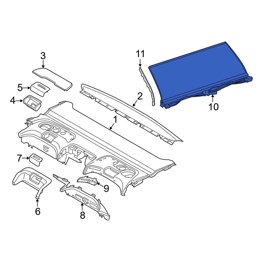 BMW OE 51467425526 - Rear Back Glass Sunshade