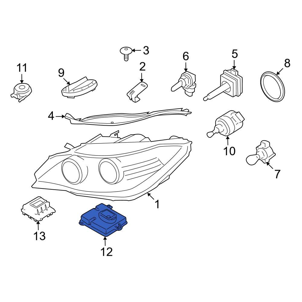 BMW OE 63117318327 - Front Headlight Control Module