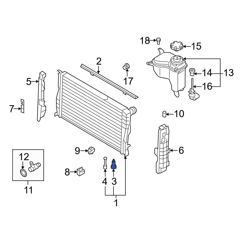 BMW OE 17117530902 - Radiator Drain Plug
