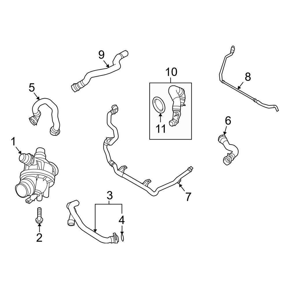 BMW OE 07129905003 - Engine Coolant Thermostat Housing Bolt