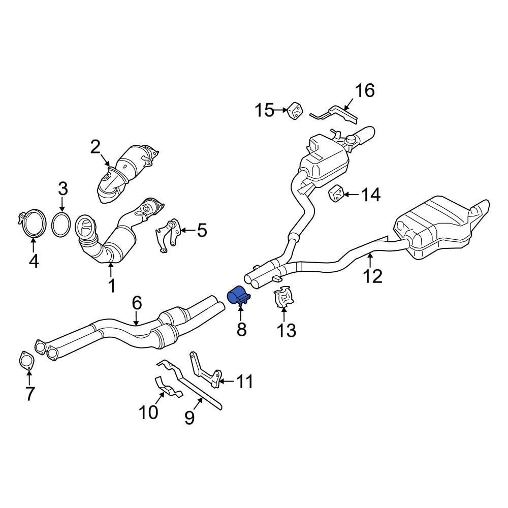 BMW OE 11658585233 - Catalytic Converter Clamp
