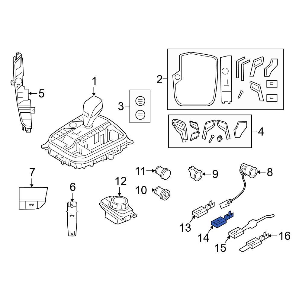 BMW OE 12520144161 - Multi-Purpose Wiring Harness Connector