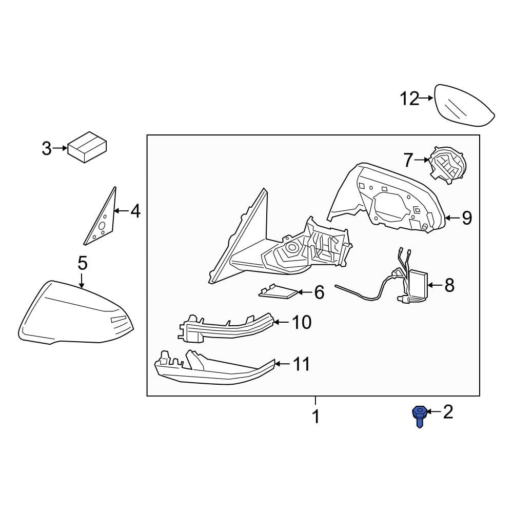 BMW OE 07149231823 - Front Door Mirror Screw