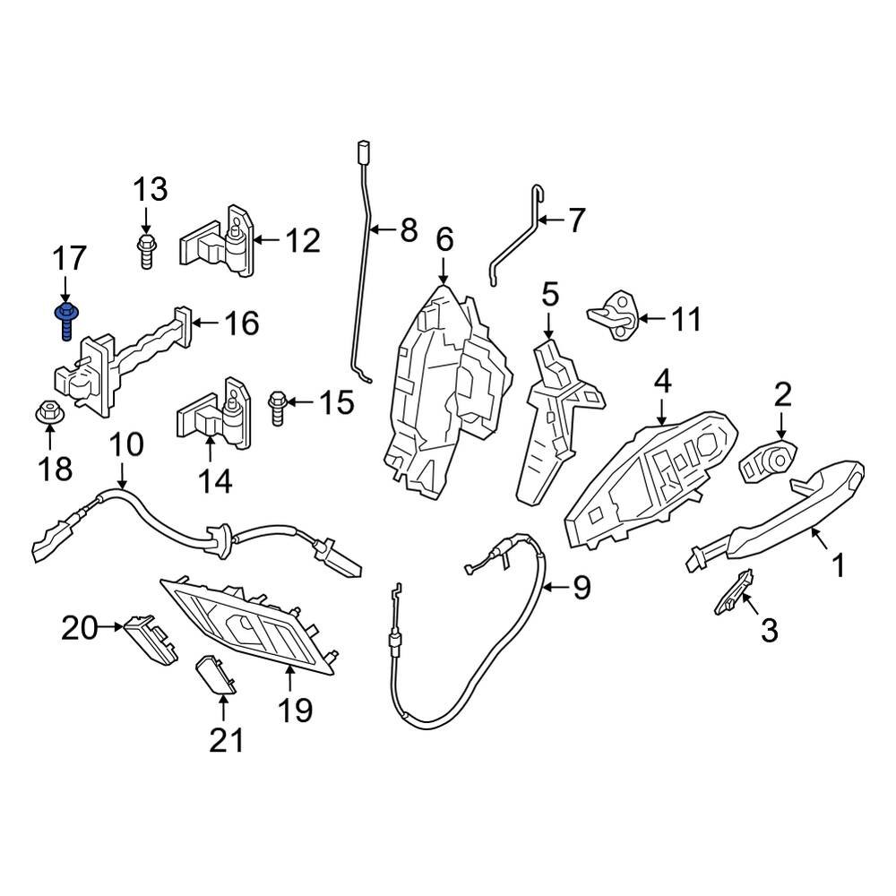 BMW OE 07147248303 - Door Check Bolt