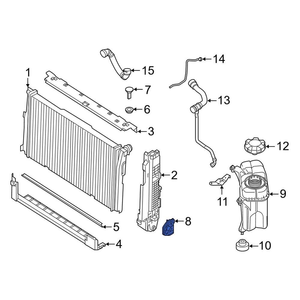 BMW OE 17118620732 - Radiator Mount Bracket
