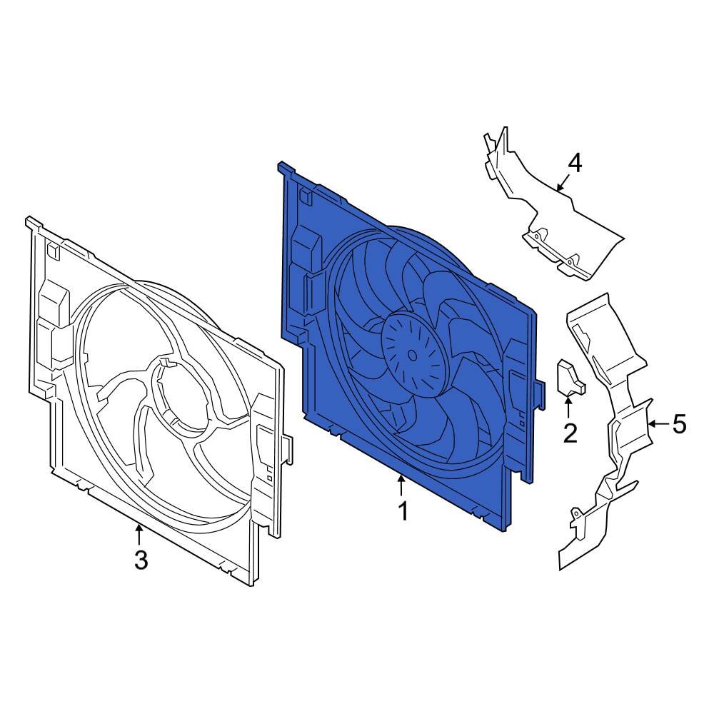 BMW OE 17112284887 - Engine Cooling Fan Assembly