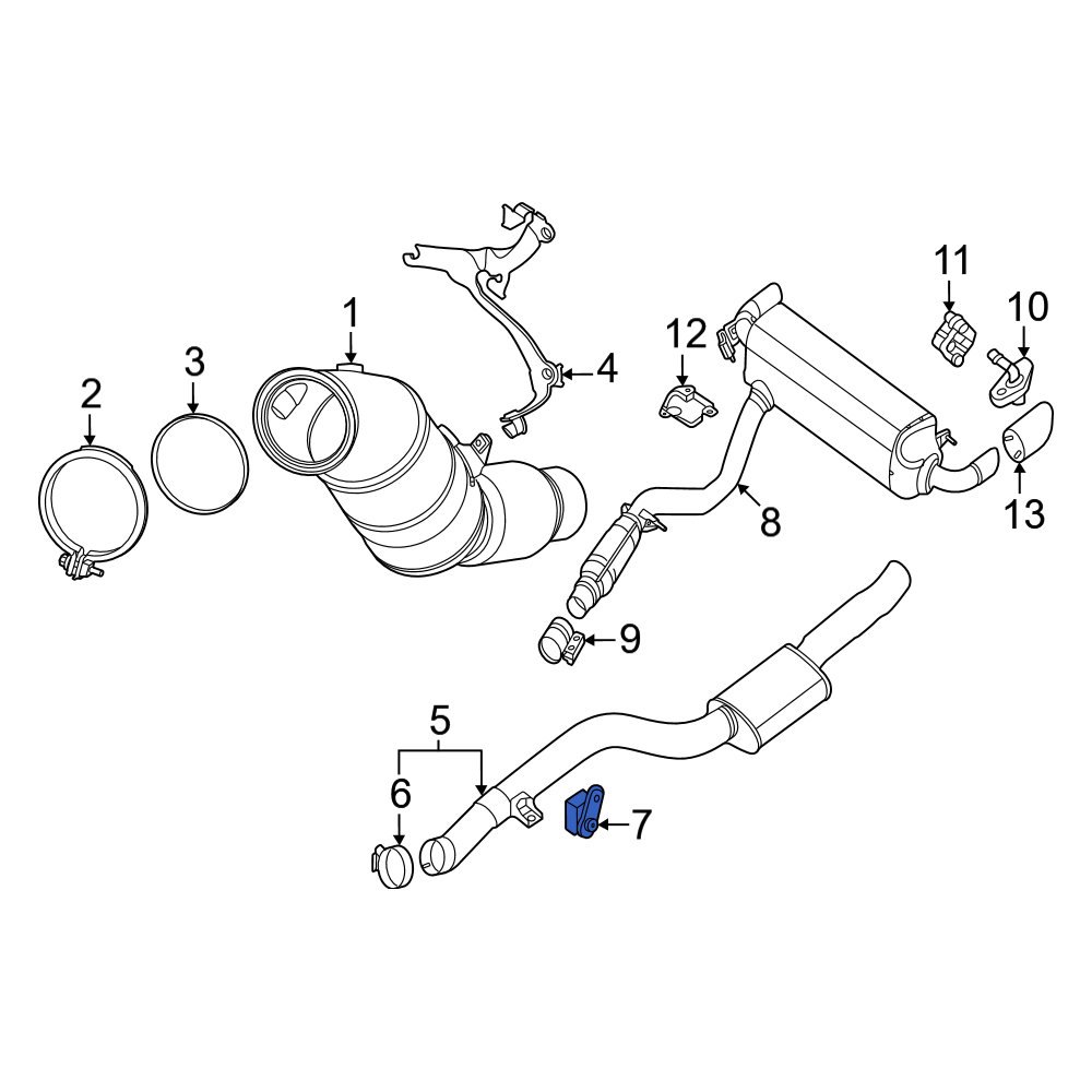 BMW OE 18208683823 - Exhaust System Hanger Bracket