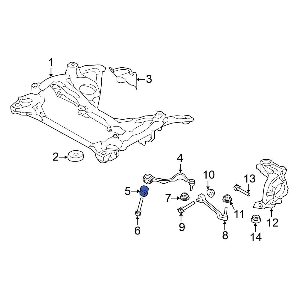 BMW OE 33326792551 - Rear Lower Forward Suspension Control Arm Bushing