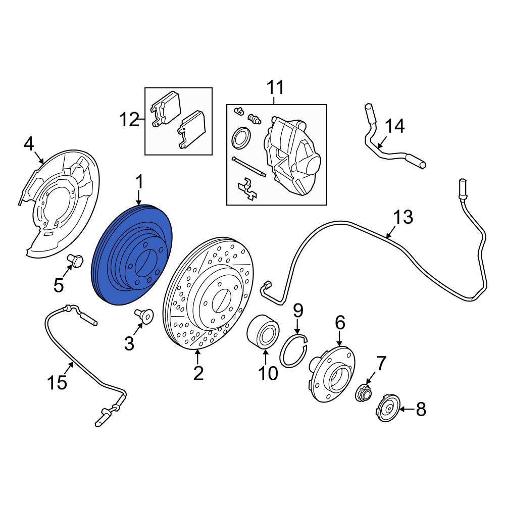 BMW OE 34216792227 - Rear Disc Brake Rotor