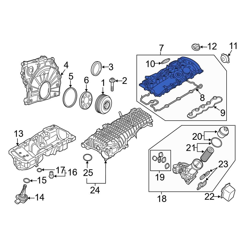 BMW OE 11127645173 - Engine Valve Cover