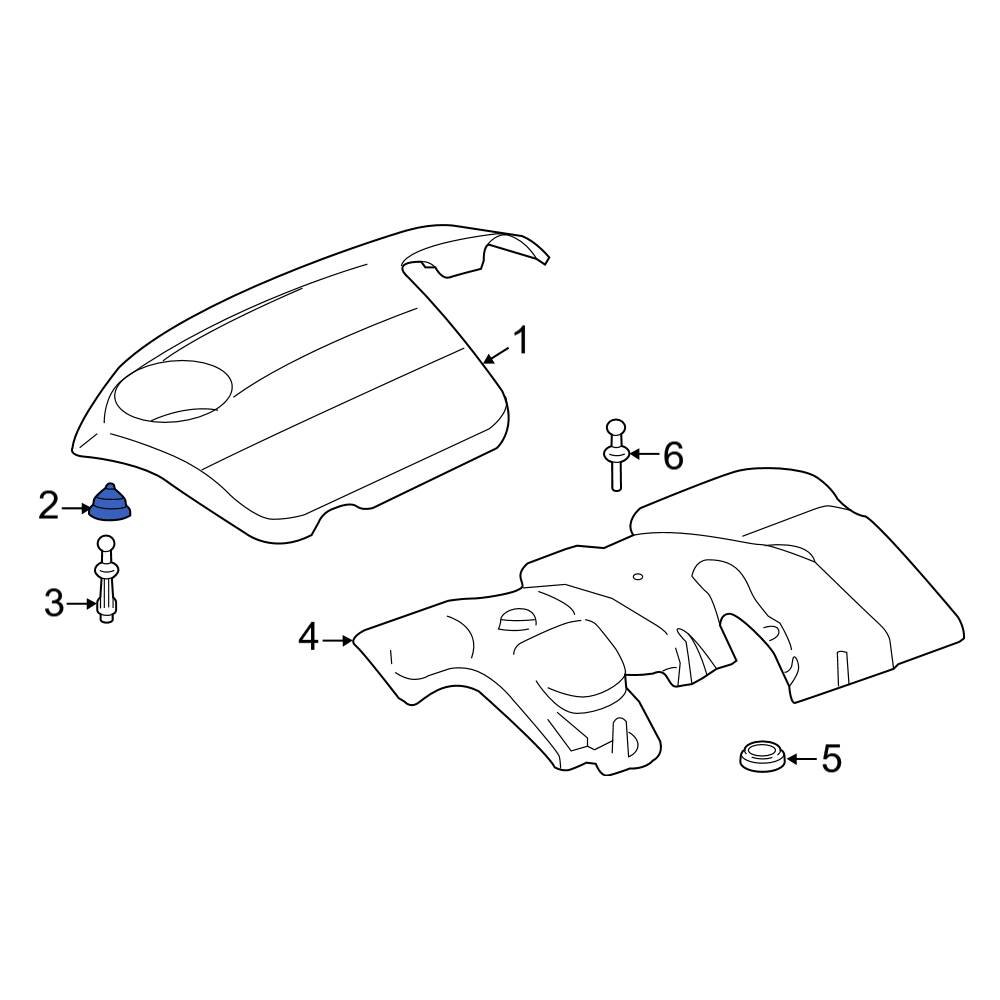 BMW OE 11127614138 - Engine Cover Insulator