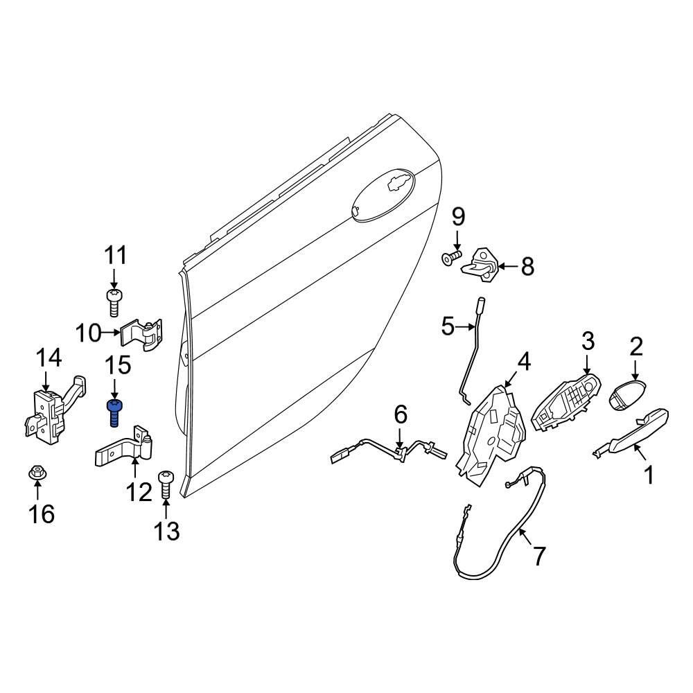 BMW OE 07147248303 - Door Check Bolt