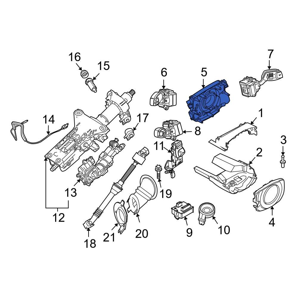 BMW OE 61319136898 - Steering Column Tube