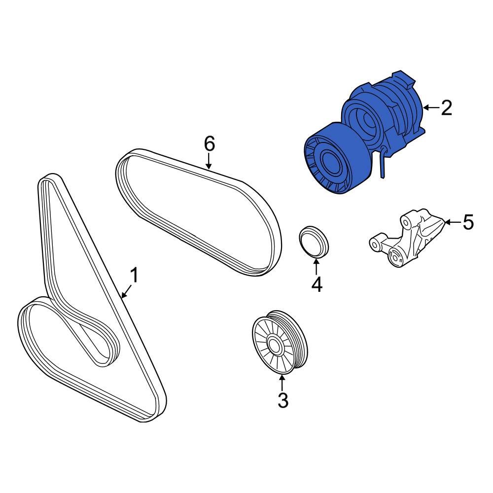 BMW OE 11287549873 - Accessory Drive Belt Tensioner Assembly
