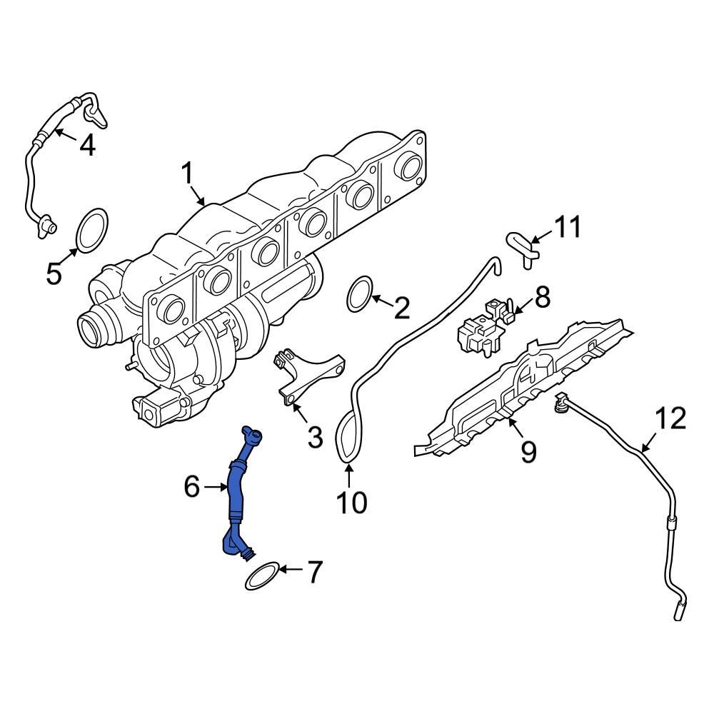 BMW OE 11427585403 - Turbocharger Oil Line