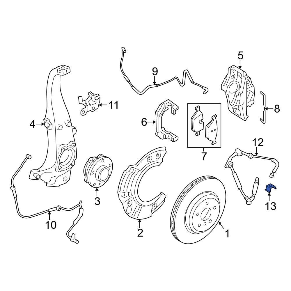 BMW OE 34341163565 - Brake Hydraulic Hose Lock Clip