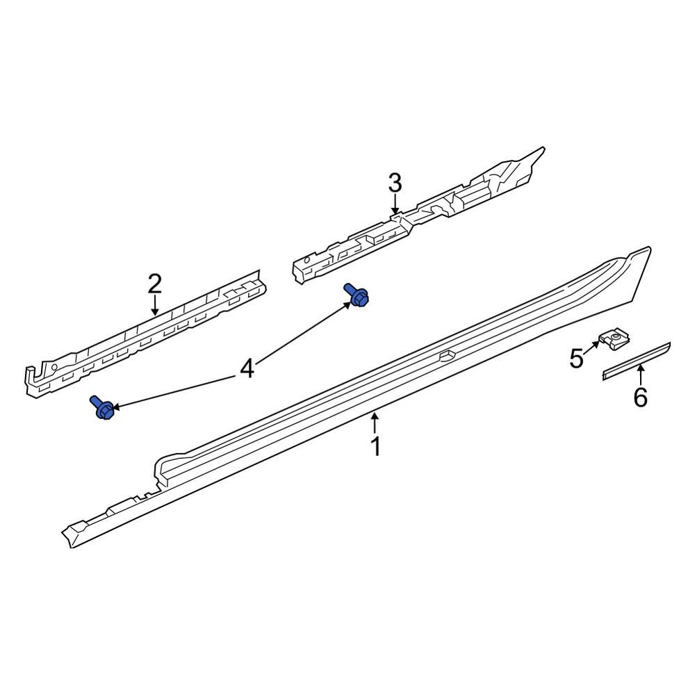 BMW OE 07147213303 - Rocker Panel Molding Clip