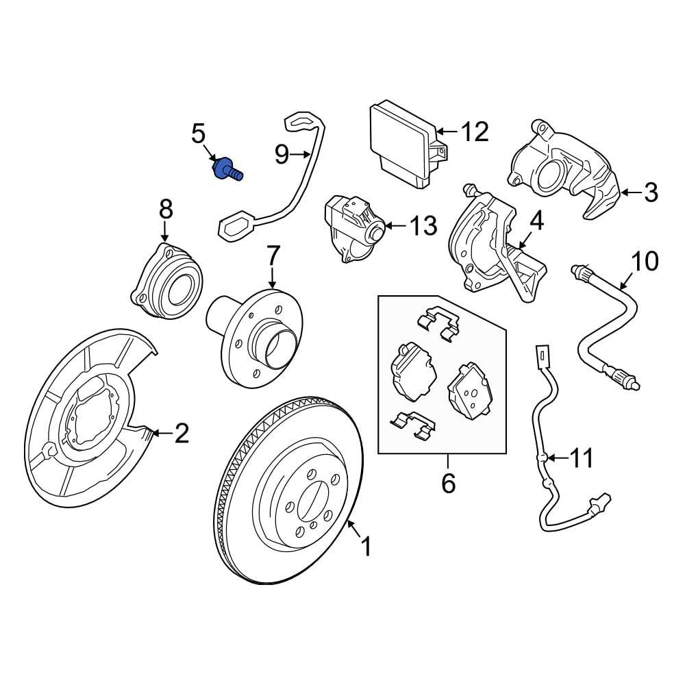 BMW OE 34116768190 - Rear Disc Brake Caliper Anchor Plate Bolt
